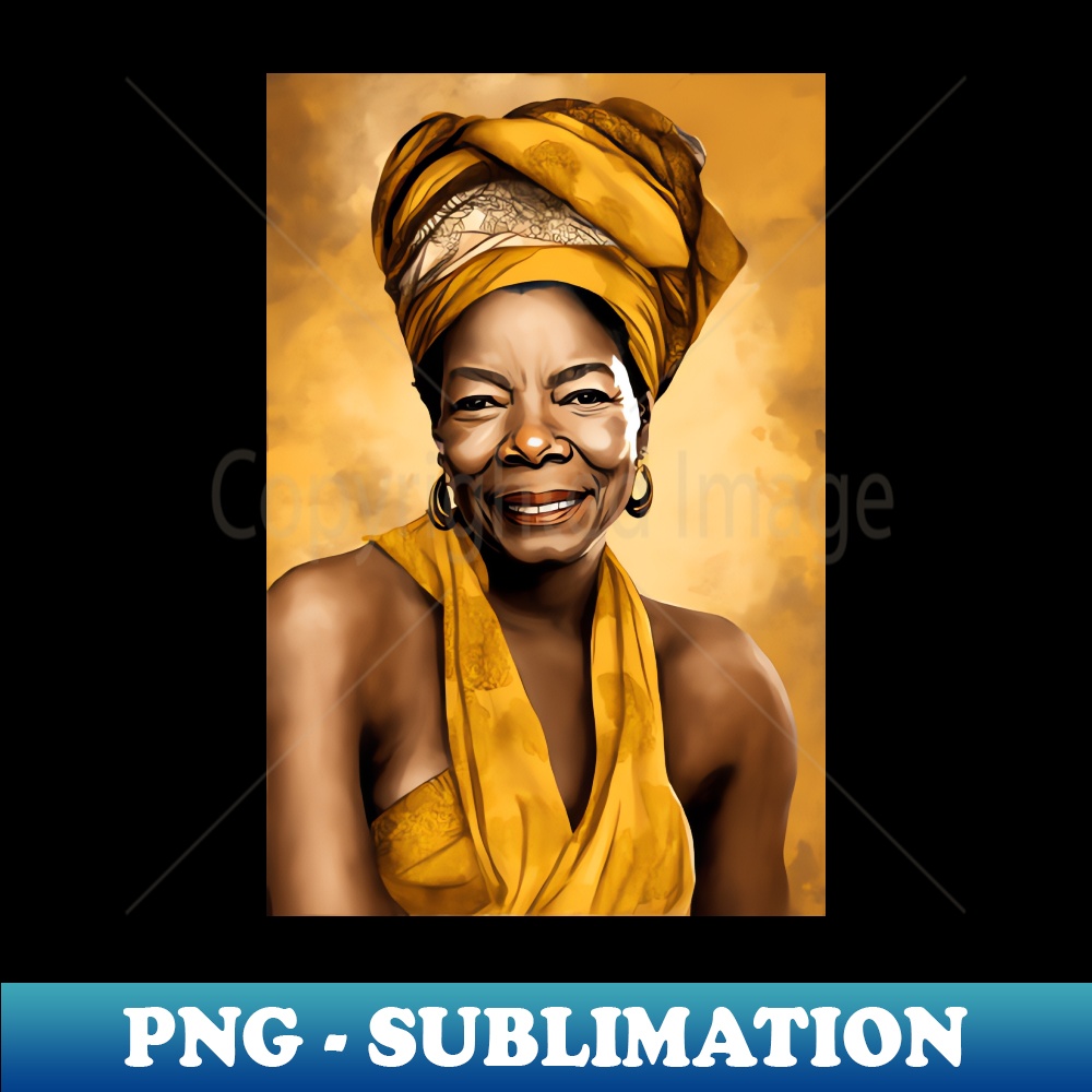 Maya Angelou Portrait in golds and African prints - Modern S | Inspire ...