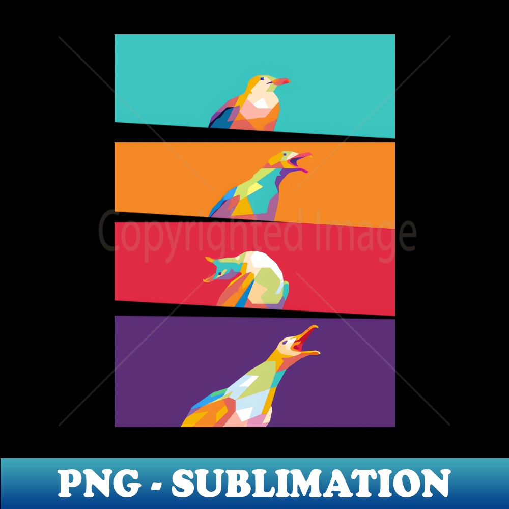 Screaming Bird Meme Popart - Premium Sublimation Digital Dow | Inspire ...