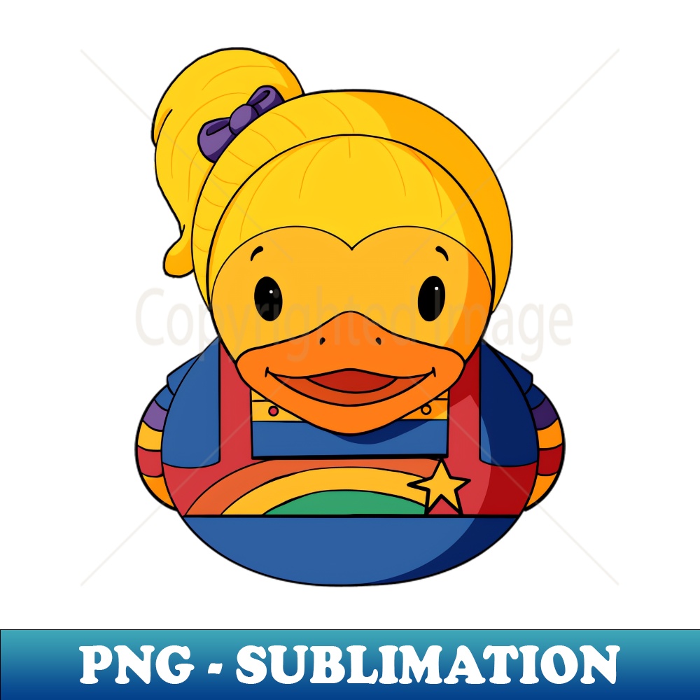 Rainbow Brite Rubber Duck - Sublimation-Ready PNG File - Spi - Inspire ...