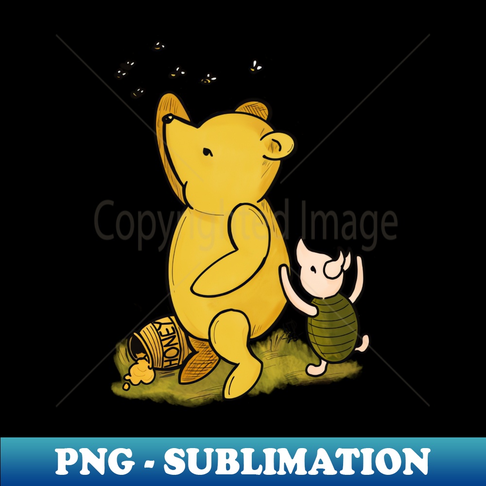 Winnie the Pooh Piglet and the Bees - High-Resolution PNG Su - Inspire ...