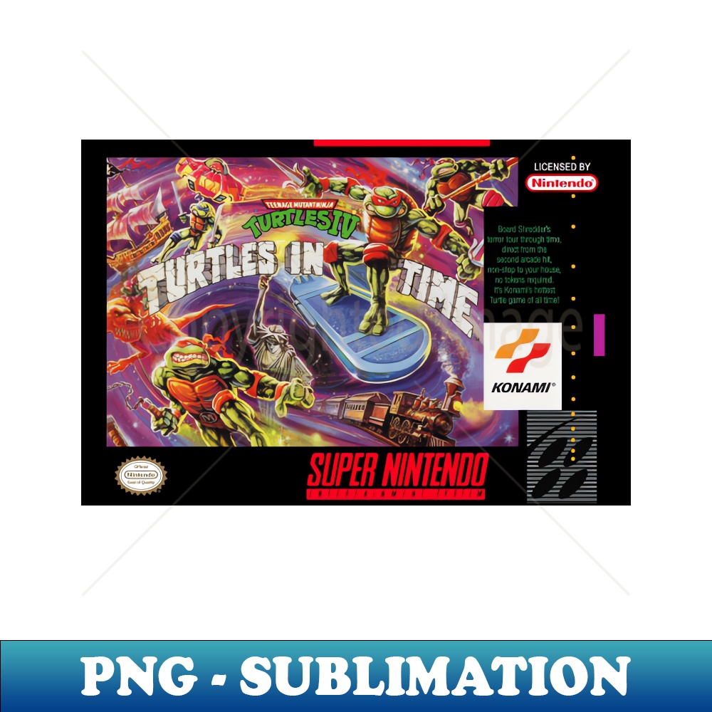 SNES TMNT Turtles In Time - High-Resolution PNG Sublimation | Inspire ...