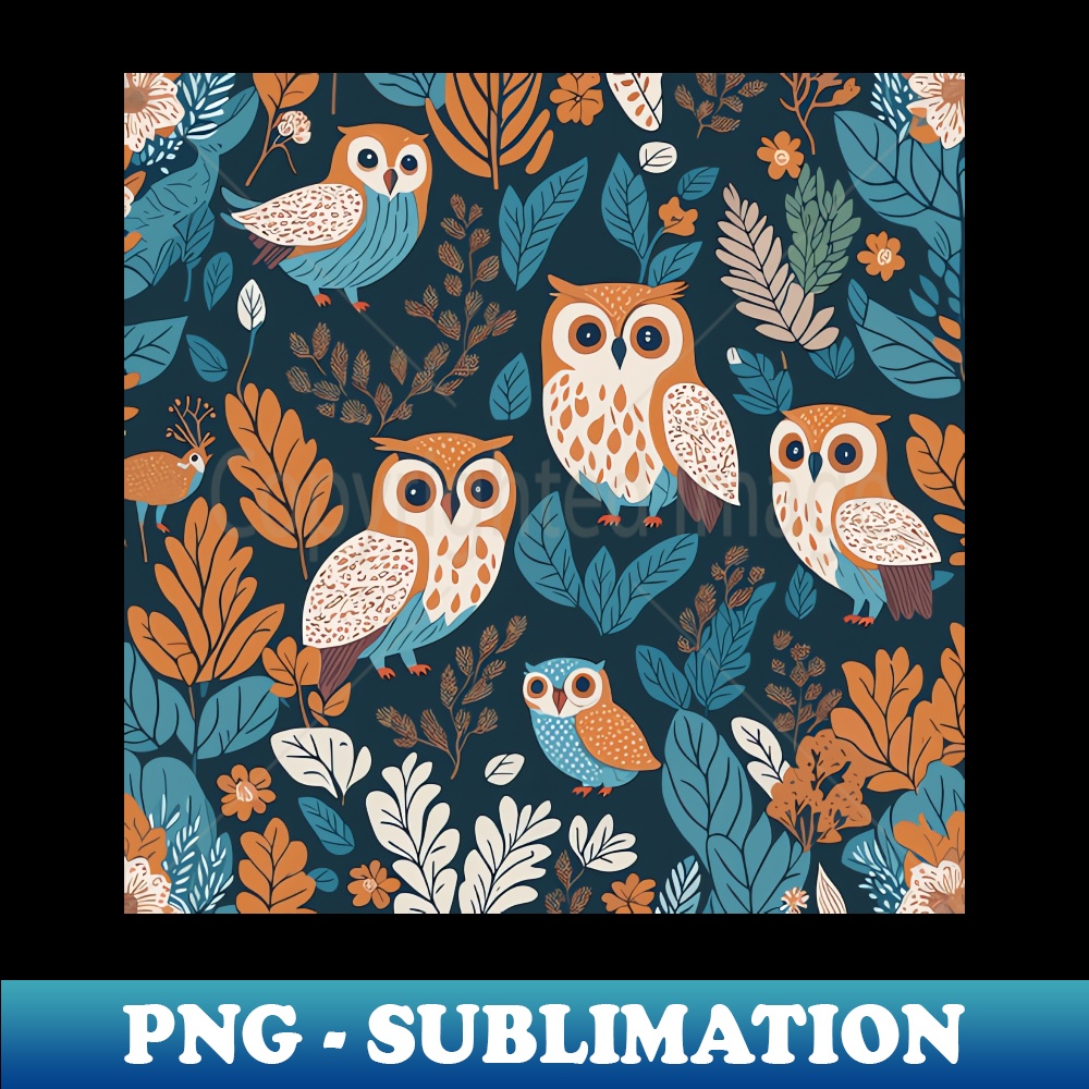 Owls In The Forest - Signature Sublimation PNG File - Create | Inspire ...
