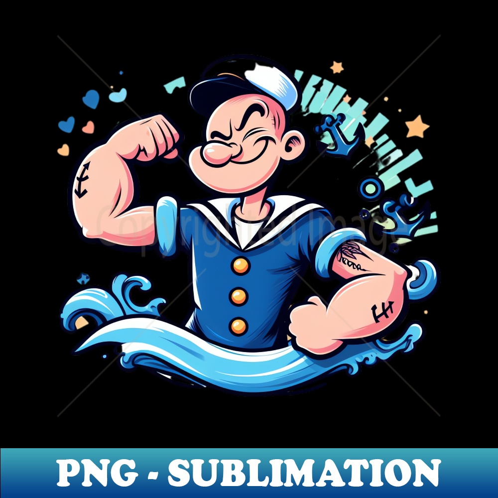 Popeye the Sailor - High-Resolution PNG Sublimation File - R - Inspire ...