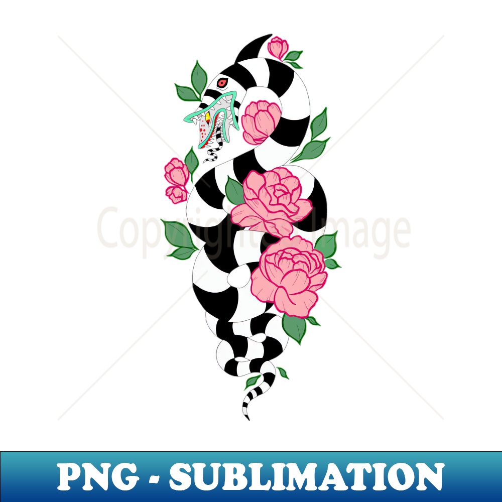 Beetlejuice sandworm floral small print - PNG Transparent Di | Inspire ...