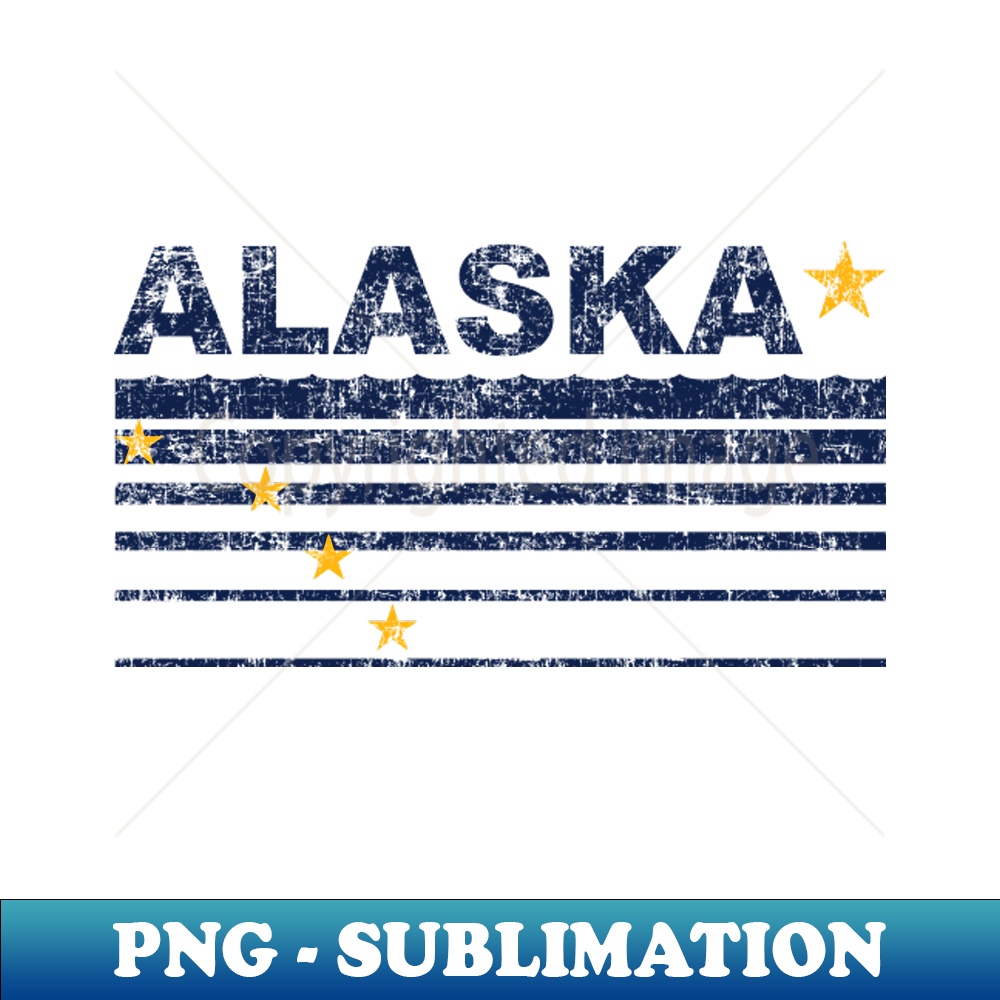Alaska US State - flag - symbol - logo - emblem - decal vint | Inspire ...