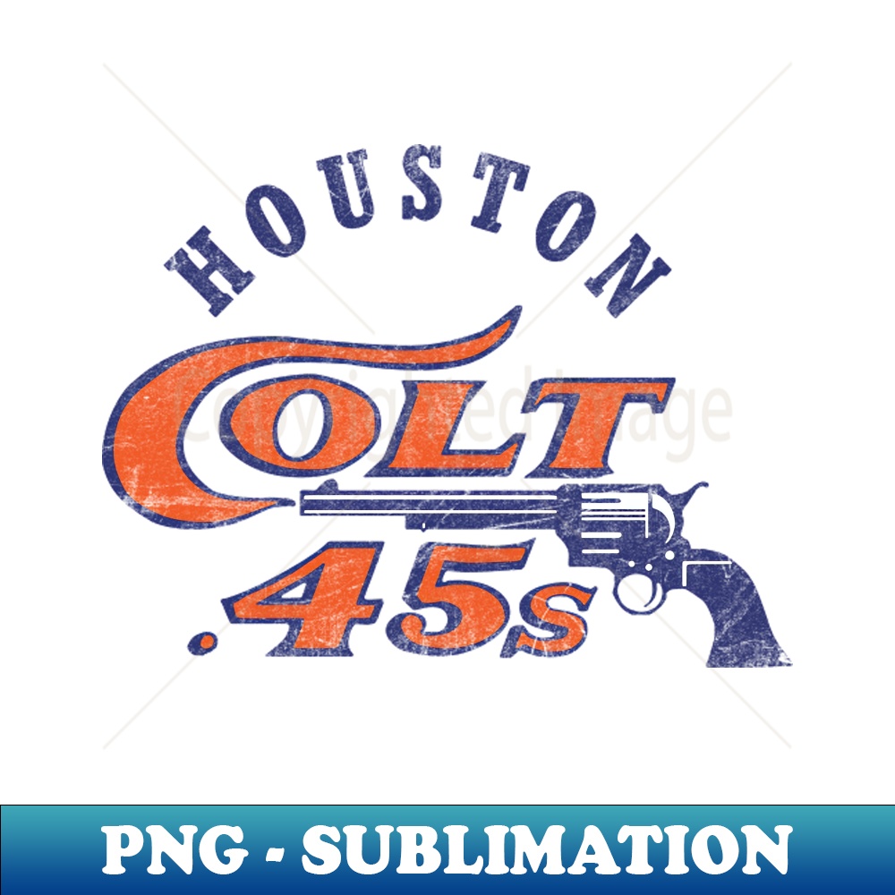 Houston Colt 45 Vintage Logo - PNG Transparent Sublimation D | Inspire ...