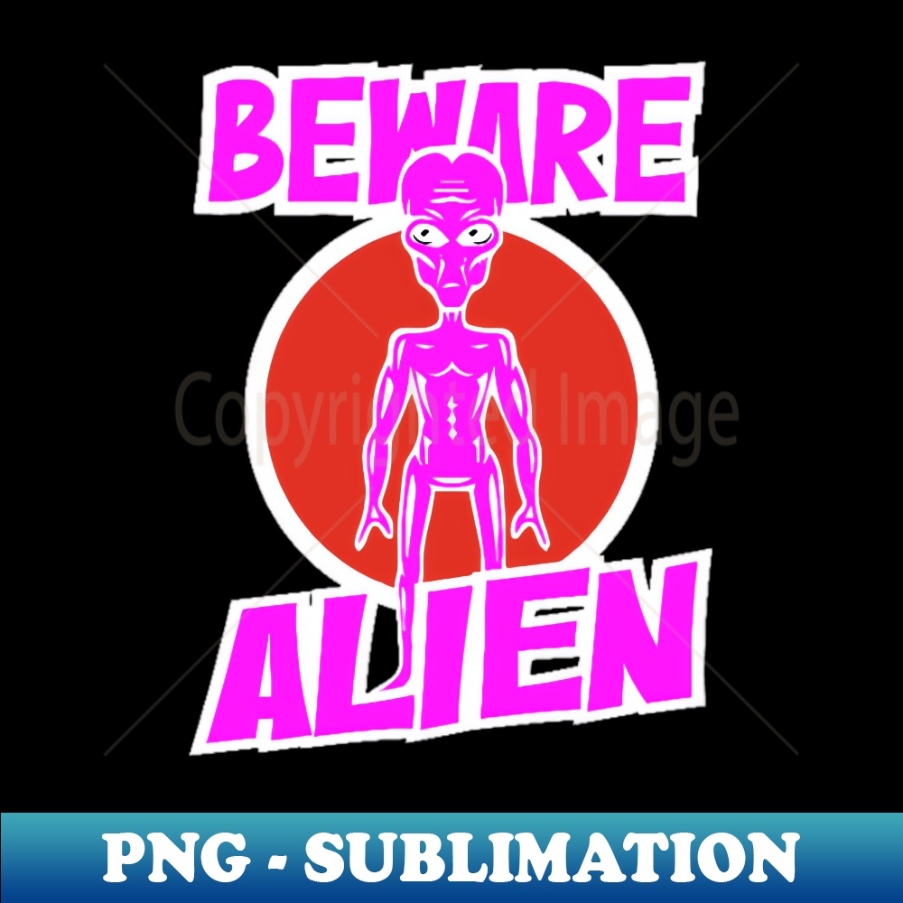 alien beware alien pink color design - PNG Transparent Digi | Inspire ...