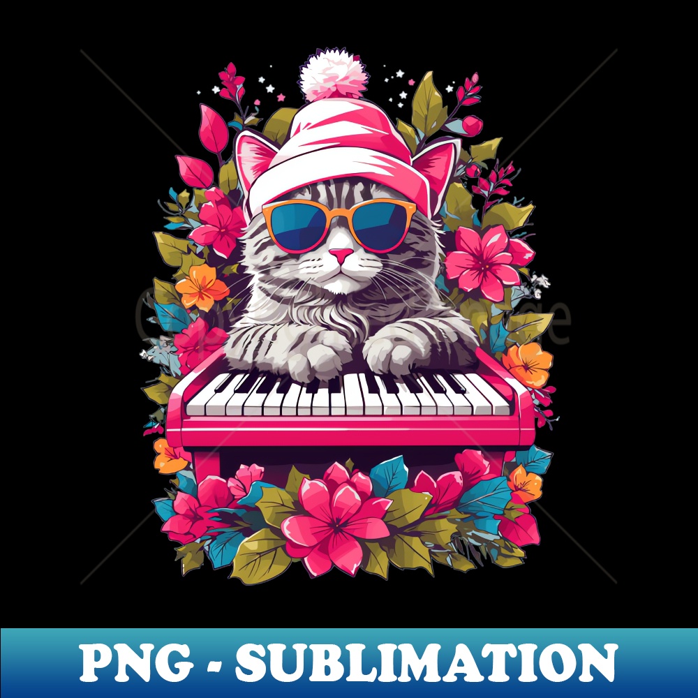 Piano Cats - Special Edition Sublimation PNG File - Defying | Inspire ...