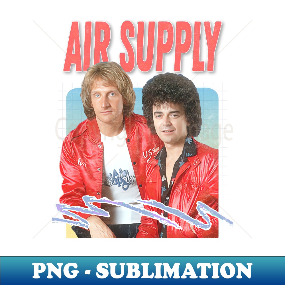 Air Supply 80s Retro Faded Style Design - Artistic Sublimat - Inspire ...