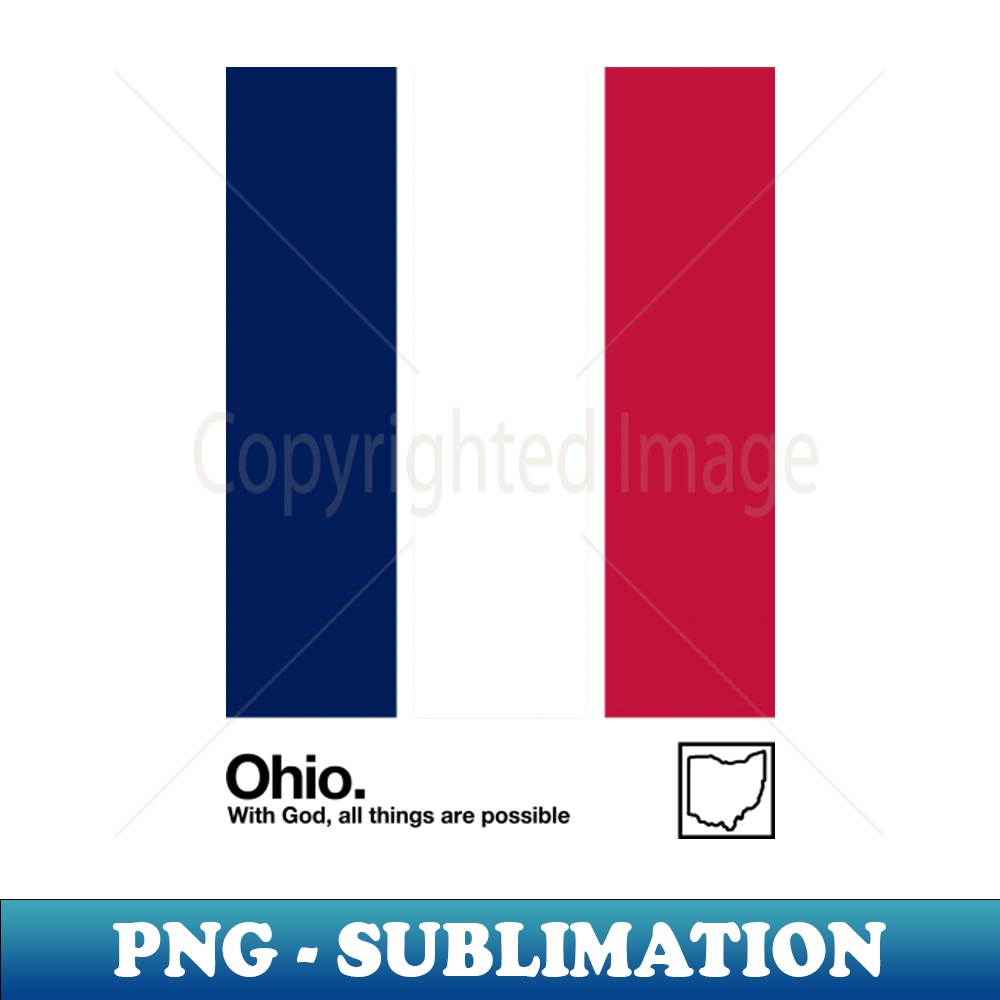 Ohio Flag Original Aesthetic Colors Artwork Design - High-Q | Inspire ...