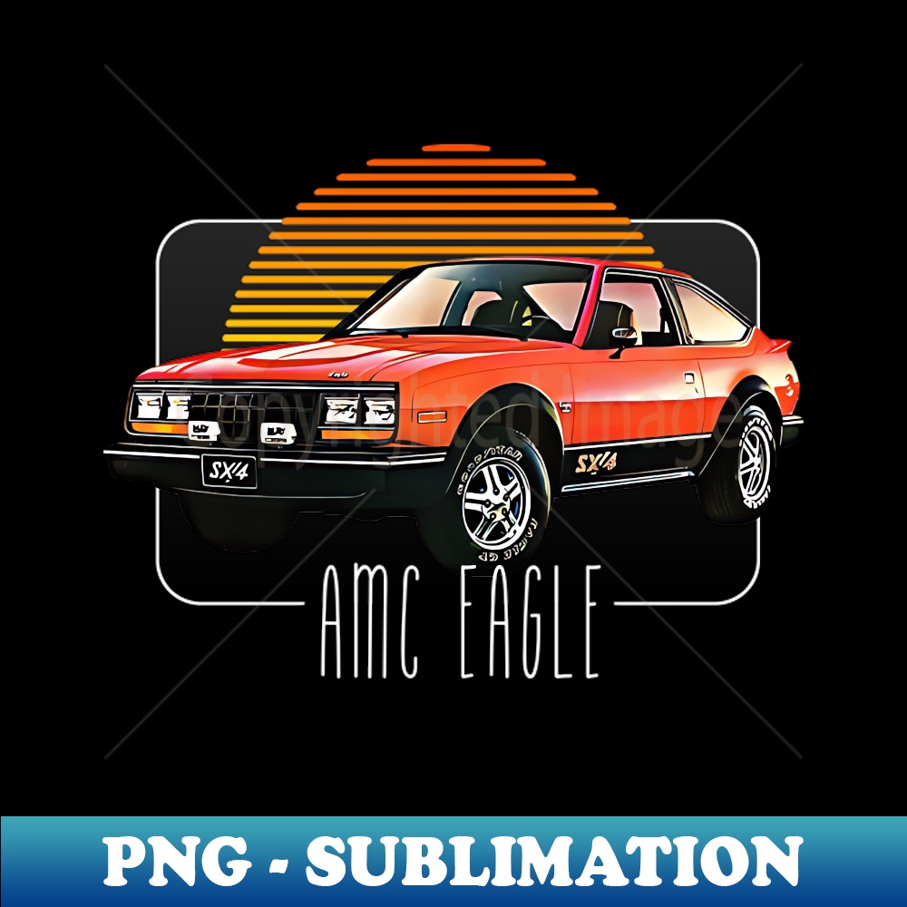 AMC Eagle Retro Classic Car Lover Design - High-Resolution | Inspire Uplift