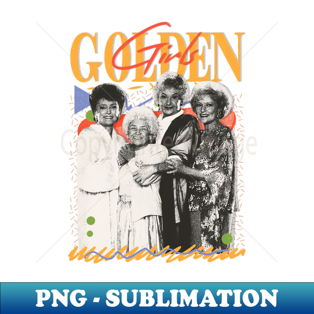 Retro Look - Golden Girls- Style 80S Fan Design - Retro PNG - Inspire ...