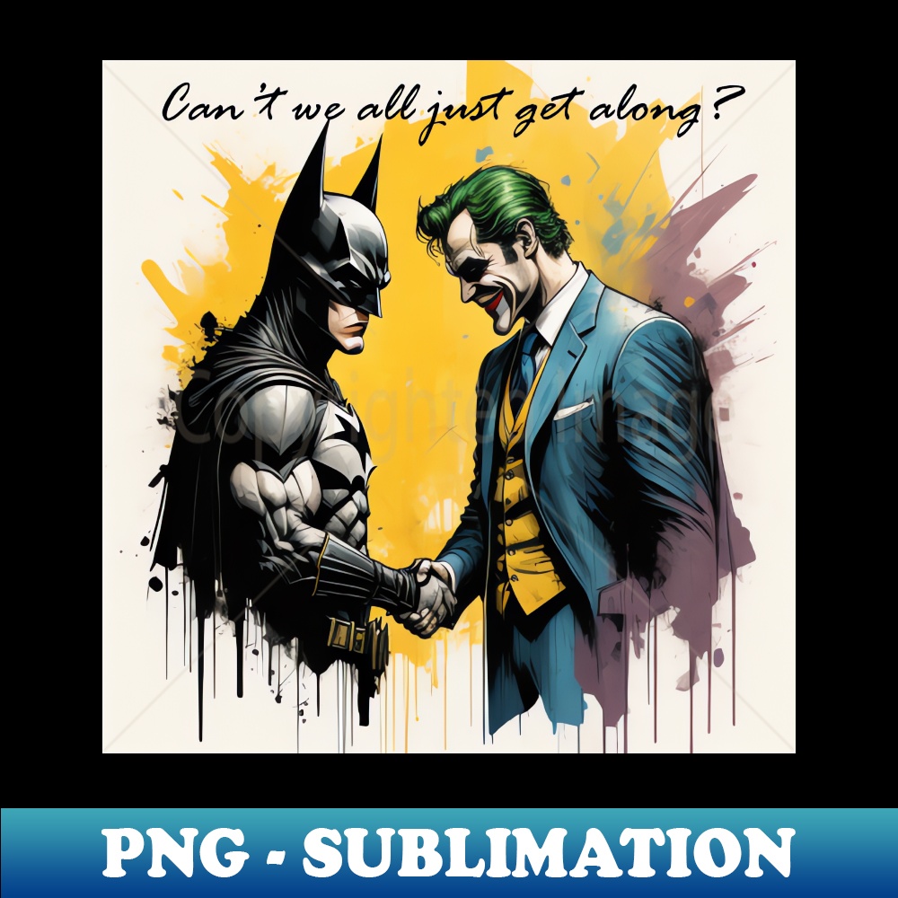 Batman and The Joker - PNG Transparent Sublimation File - Cr | Inspire ...