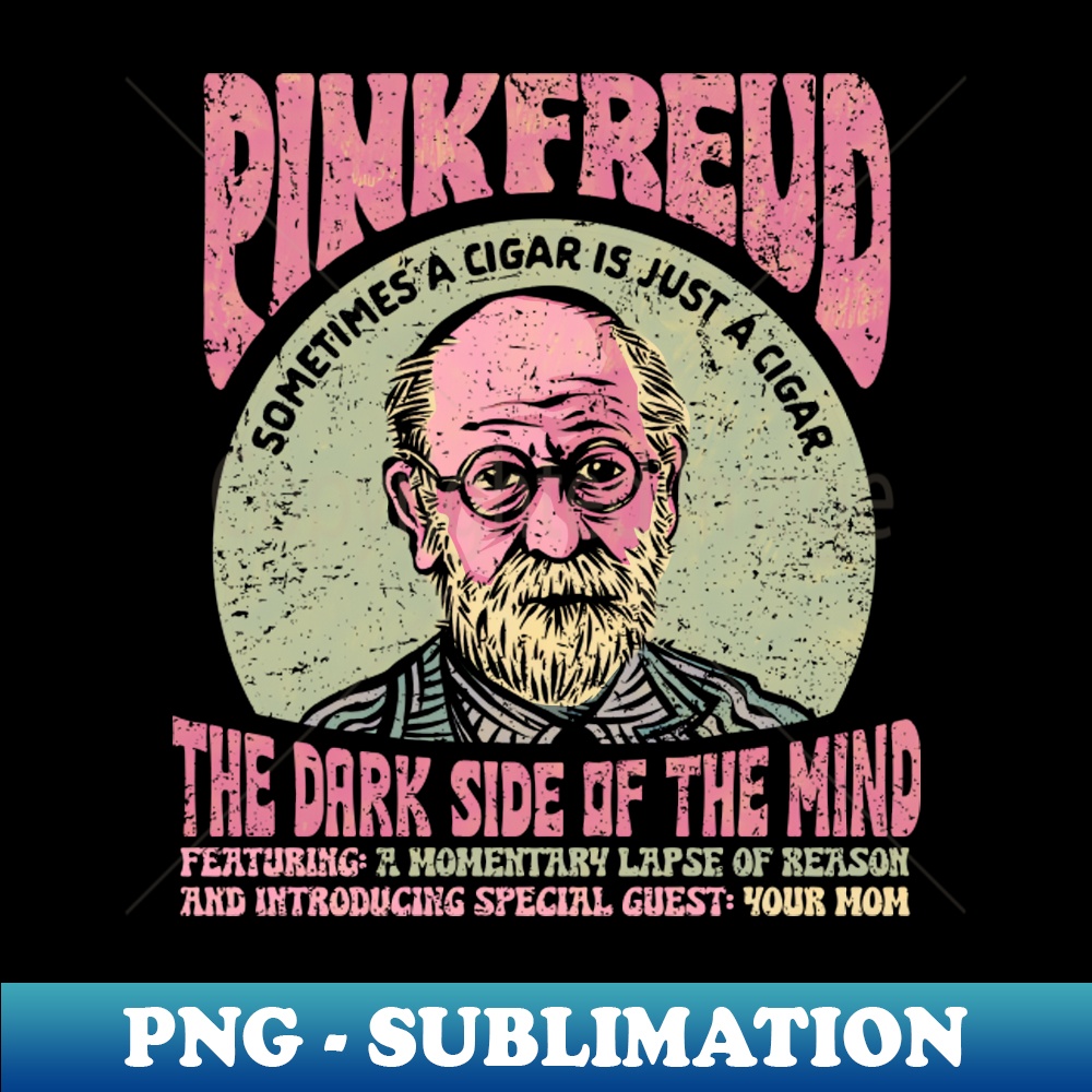 Pink Freud - High-Resolution PNG Sublimation File - Bold & E | Inspire ...