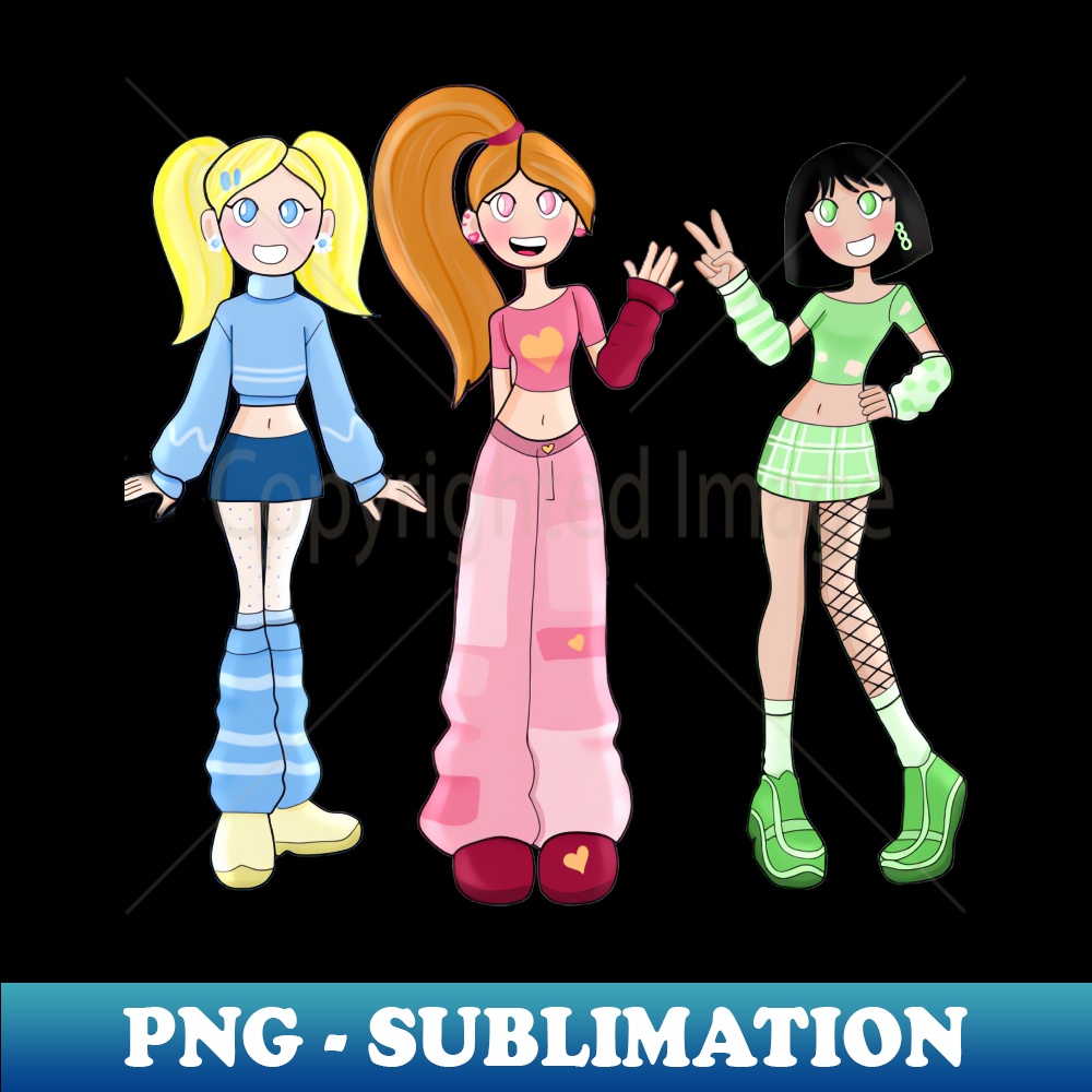 Power Puff Girls - PNG Sublimation Digital Download - Fashio | Inspire ...