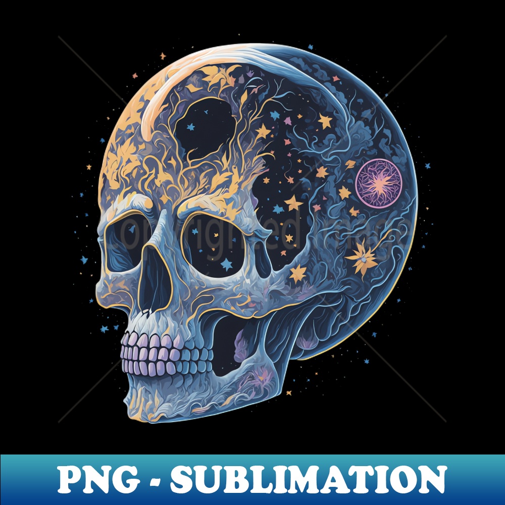 Skull in The Night Sky - Creative Sublimation PNG Download - | Inspire ...