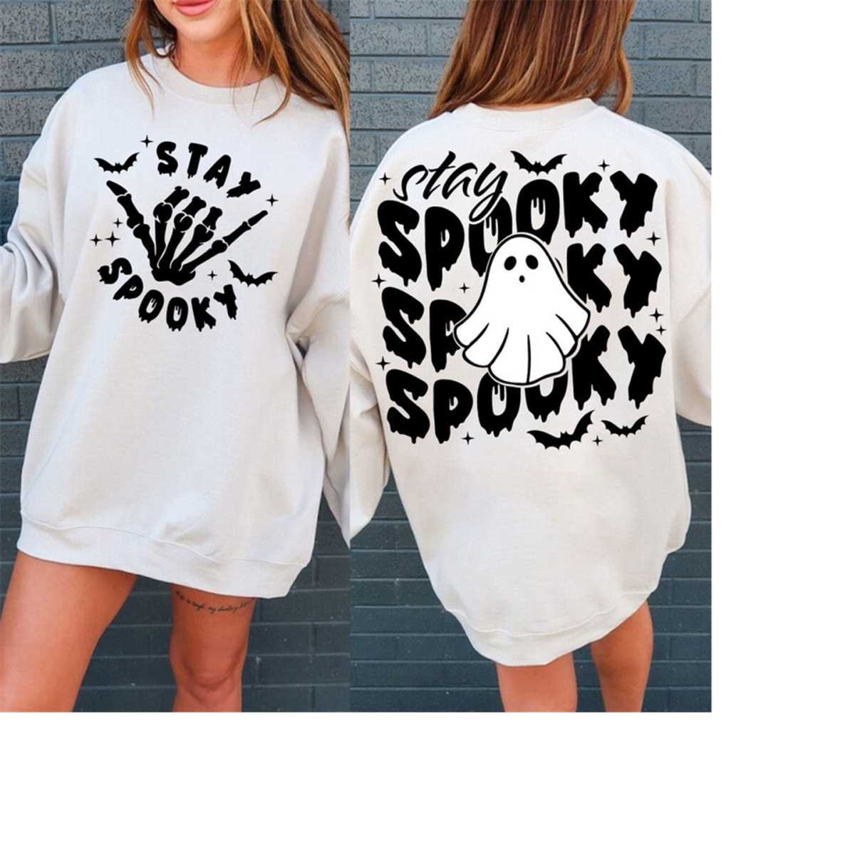 Halloween Stay Spooky Svg Png, Boho Halloween SVG PNG, Front | Inspire ...