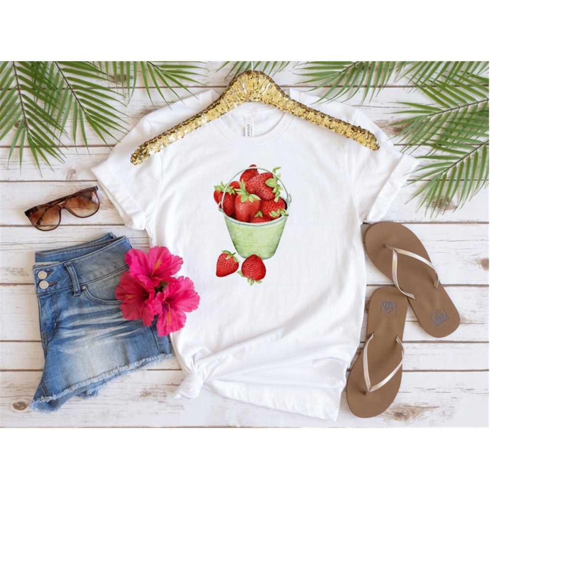 Strawberry Summer Shirt, Cottagecore Clothing, Boho Clothing | Inspire ...