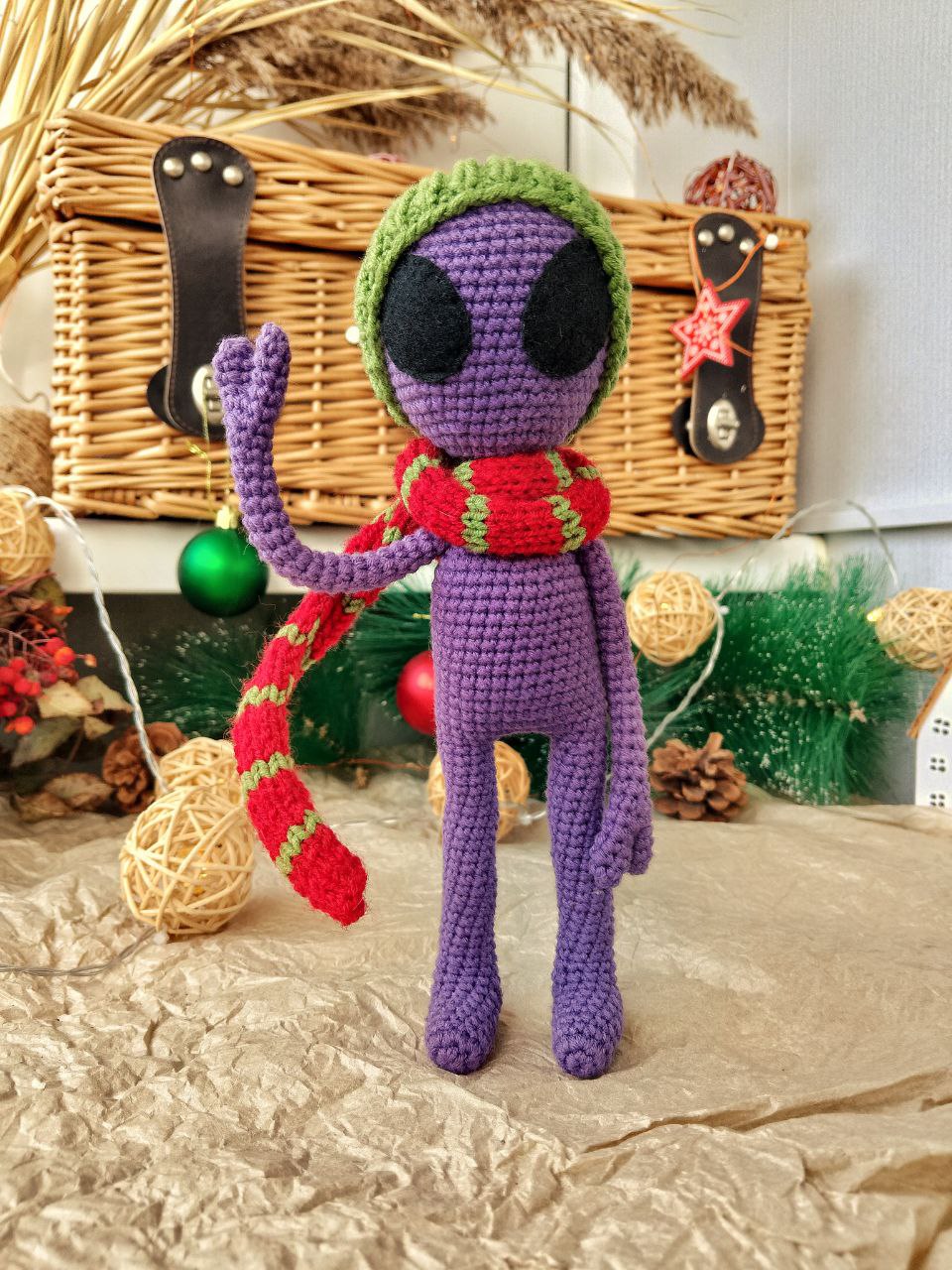 Purple alien doll, Alien Shaped Plush Toy, Soft Cartoon Stuf - Inspire ...