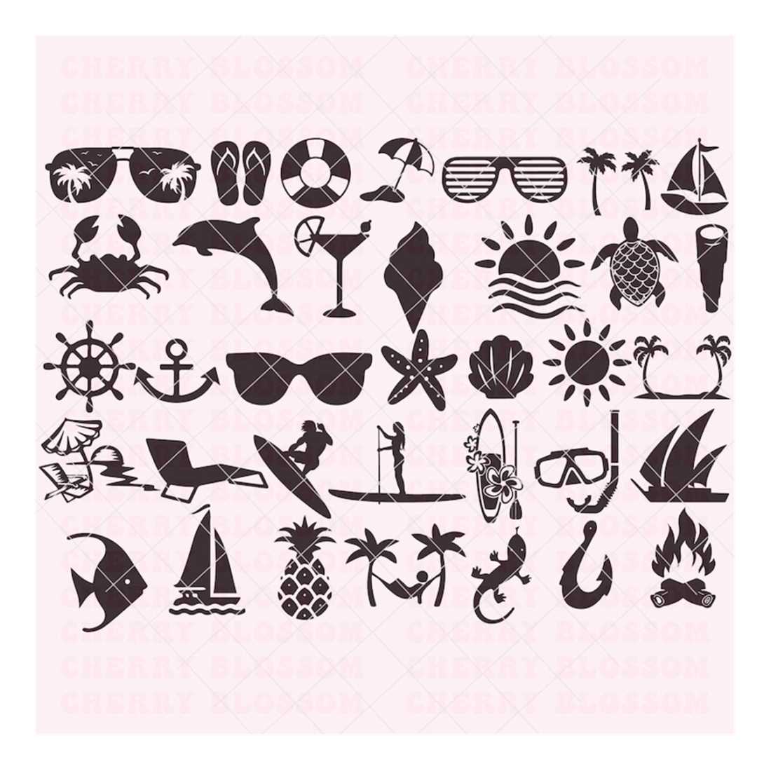 Beach scene svg bundle, Sunset beach svg, png, jpg, Beach li | Inspire ...