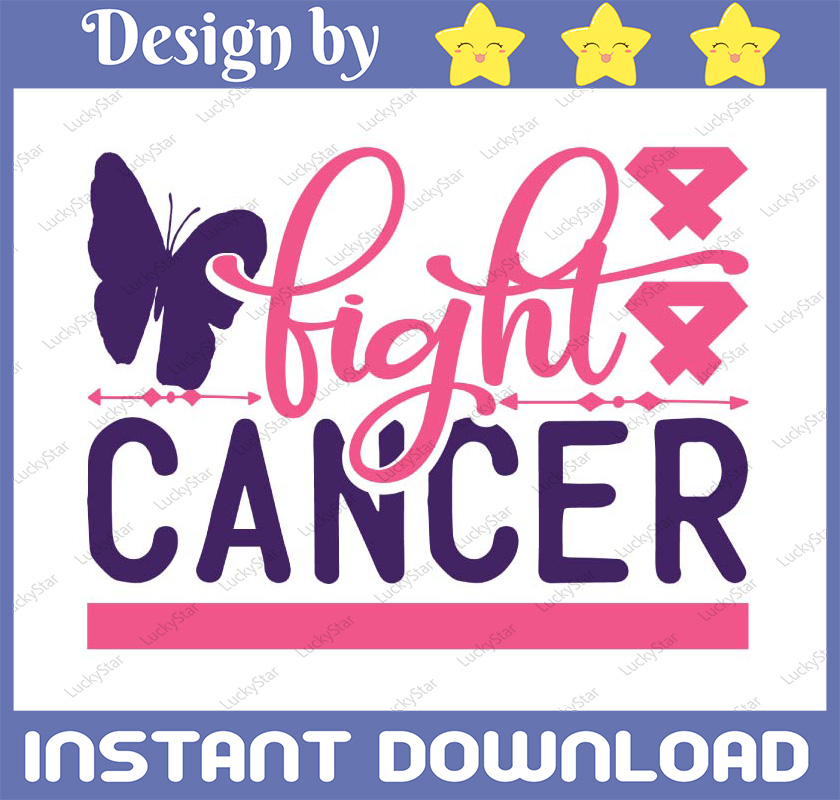 Fight Cancer SVG, Breast Cancer Svg, Ribbon Svg, Cancer Surv | Inspire ...