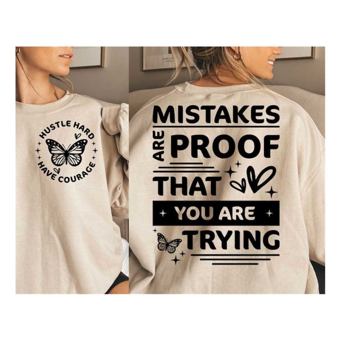 Mistakes are proof SVG PNG, svg cut files for Cricut, Self l | Inspire ...