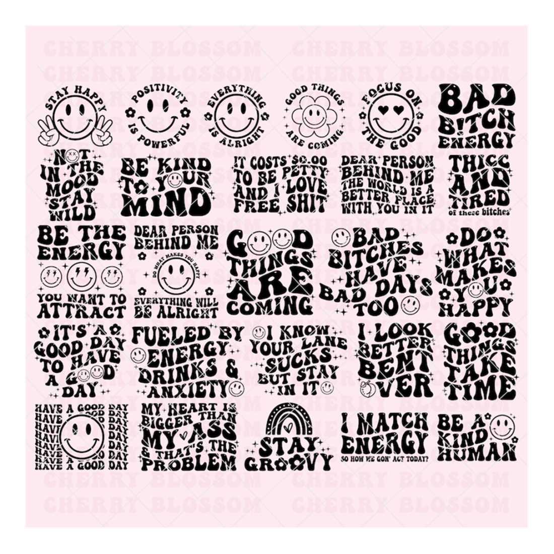 Groovy svg, bundle, boho svg, hippie svg, aesthetic svg, ins | Inspire ...