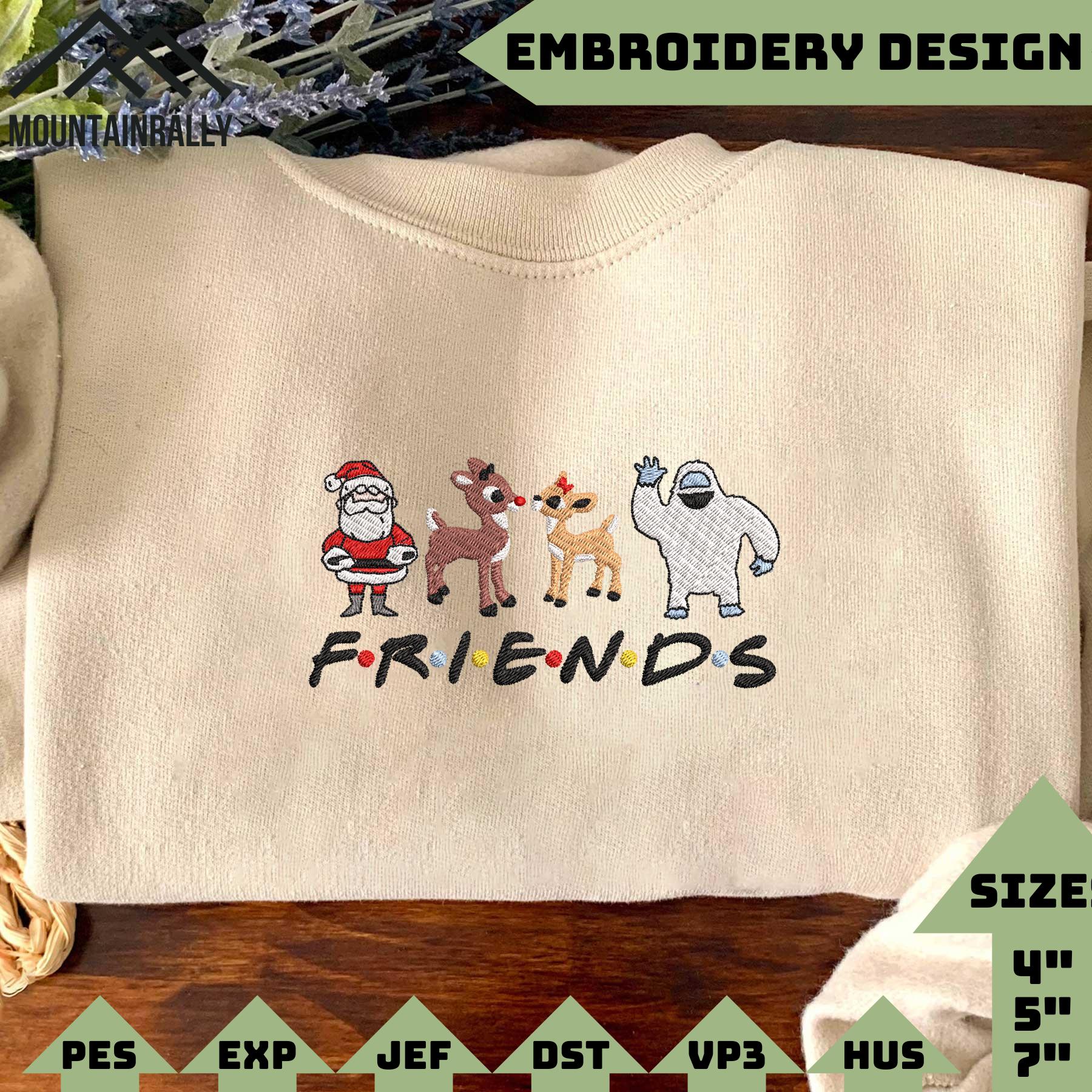 Christmas Embroidery Designs, Friend Embroidery Designs, Ch - Inspire ...