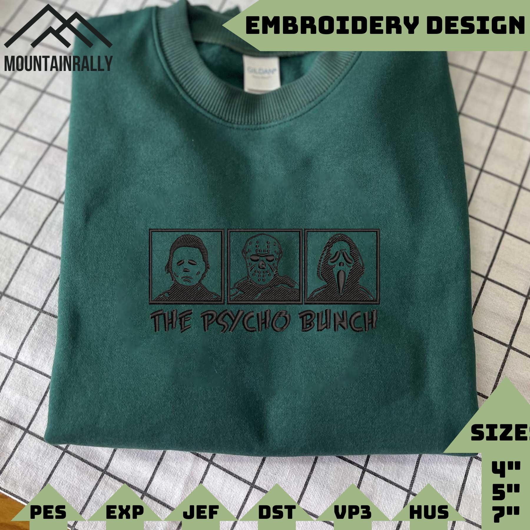 The Psycho Bunch Embroidery Design, Horror Movie Embroidery | Inspire ...
