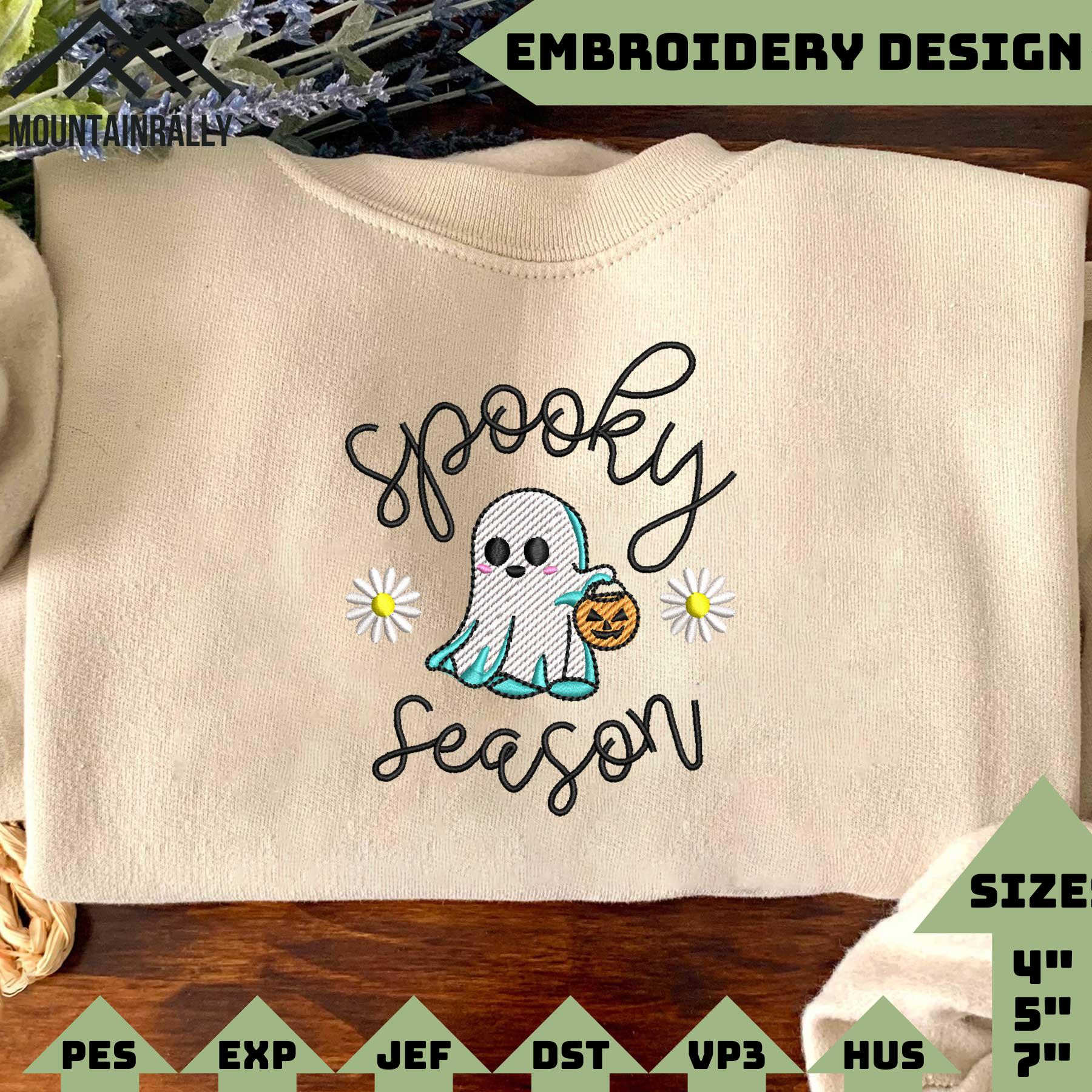 Spooky Halloween Embroidery Files, Spooky Season Embroidery - Inspire ...