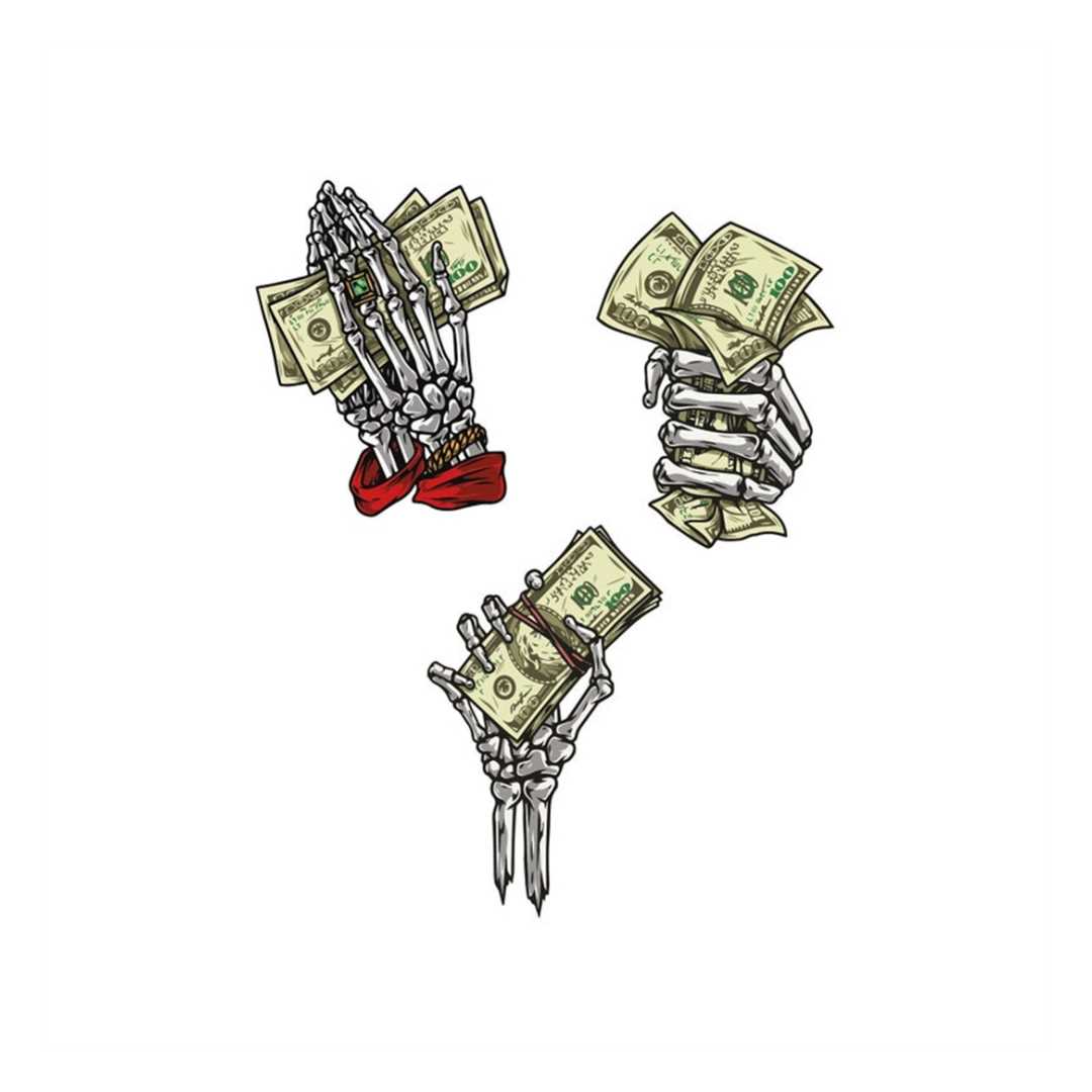 Money Hand Skeleton Bundle, Skeleton Hand, Skeleton png, Ske - Inspire ...