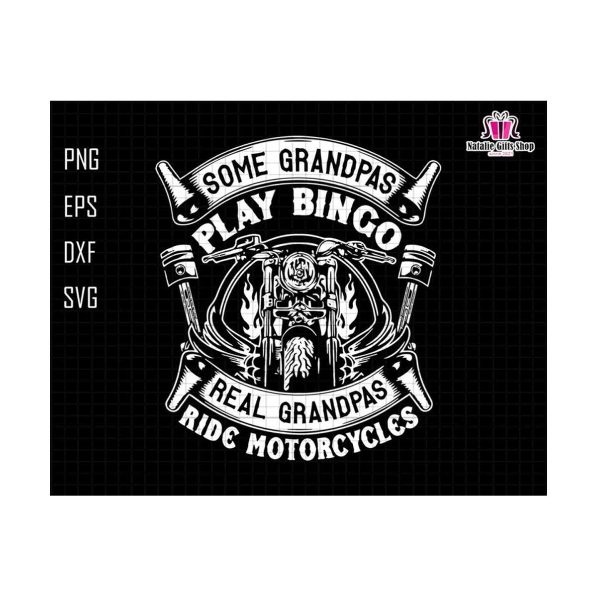 grandpa on motorcycle svg - Inspire Uplift