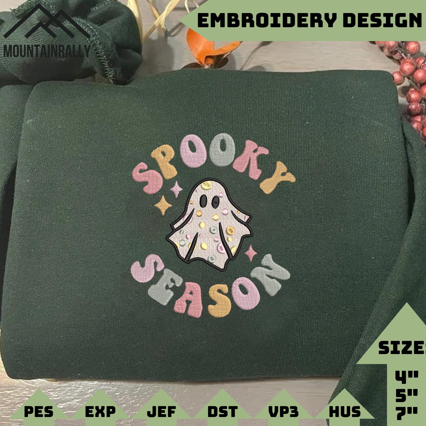 Hello Spooky Embroidery Design, Spooky Season Embroidery Des | Inspire ...