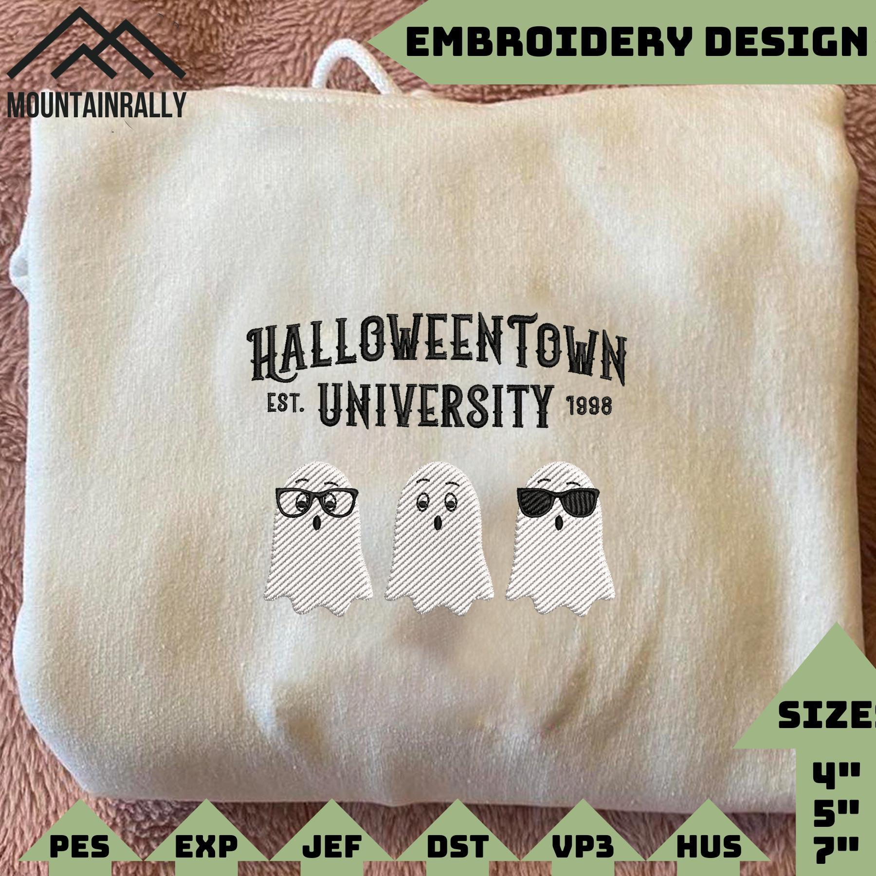 Halloween Town University Embroidery Design, Hello Spooky Em | Inspire ...