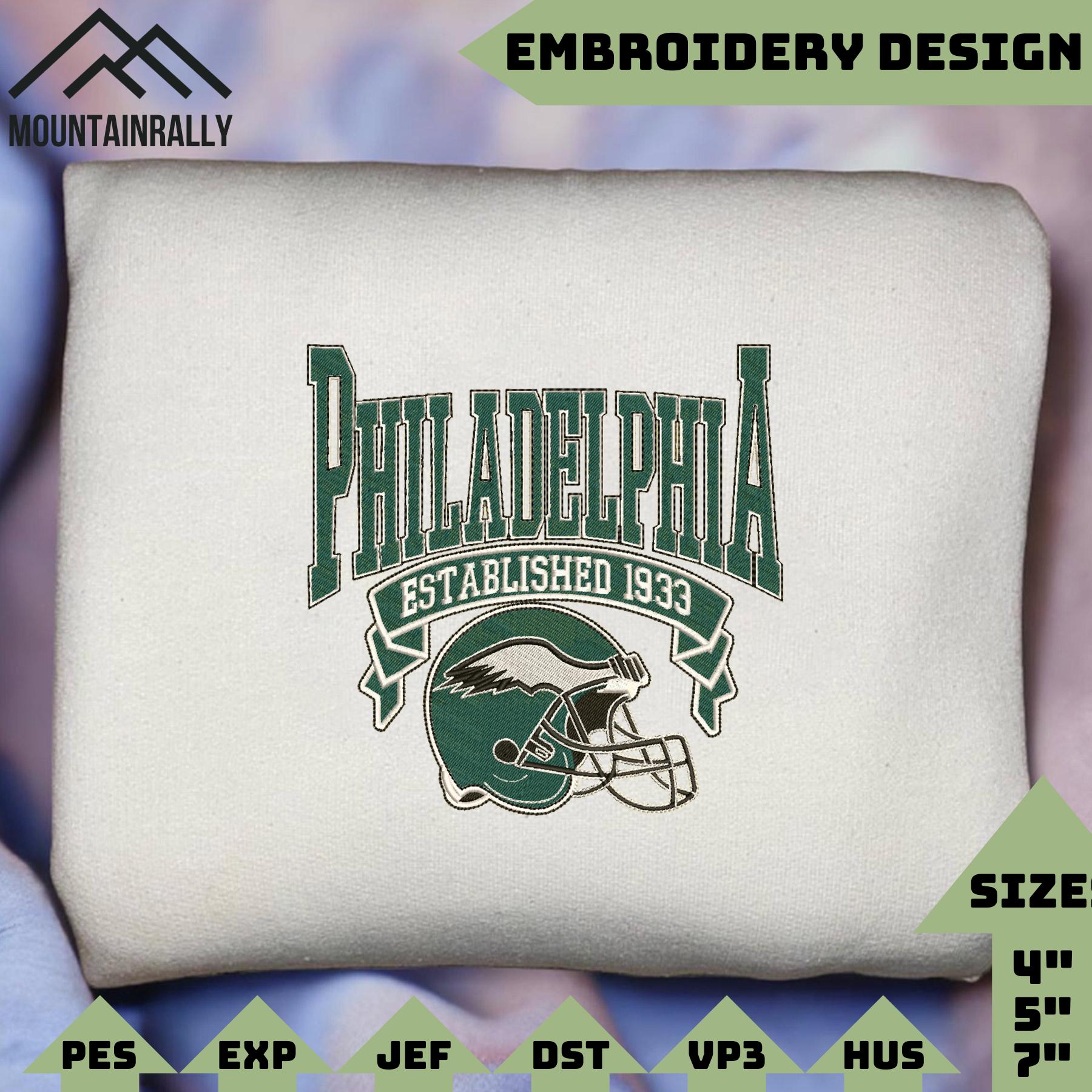 NFL Philadelphia Eagles Embroidery Design, NFL Football Logo | Inspire ...