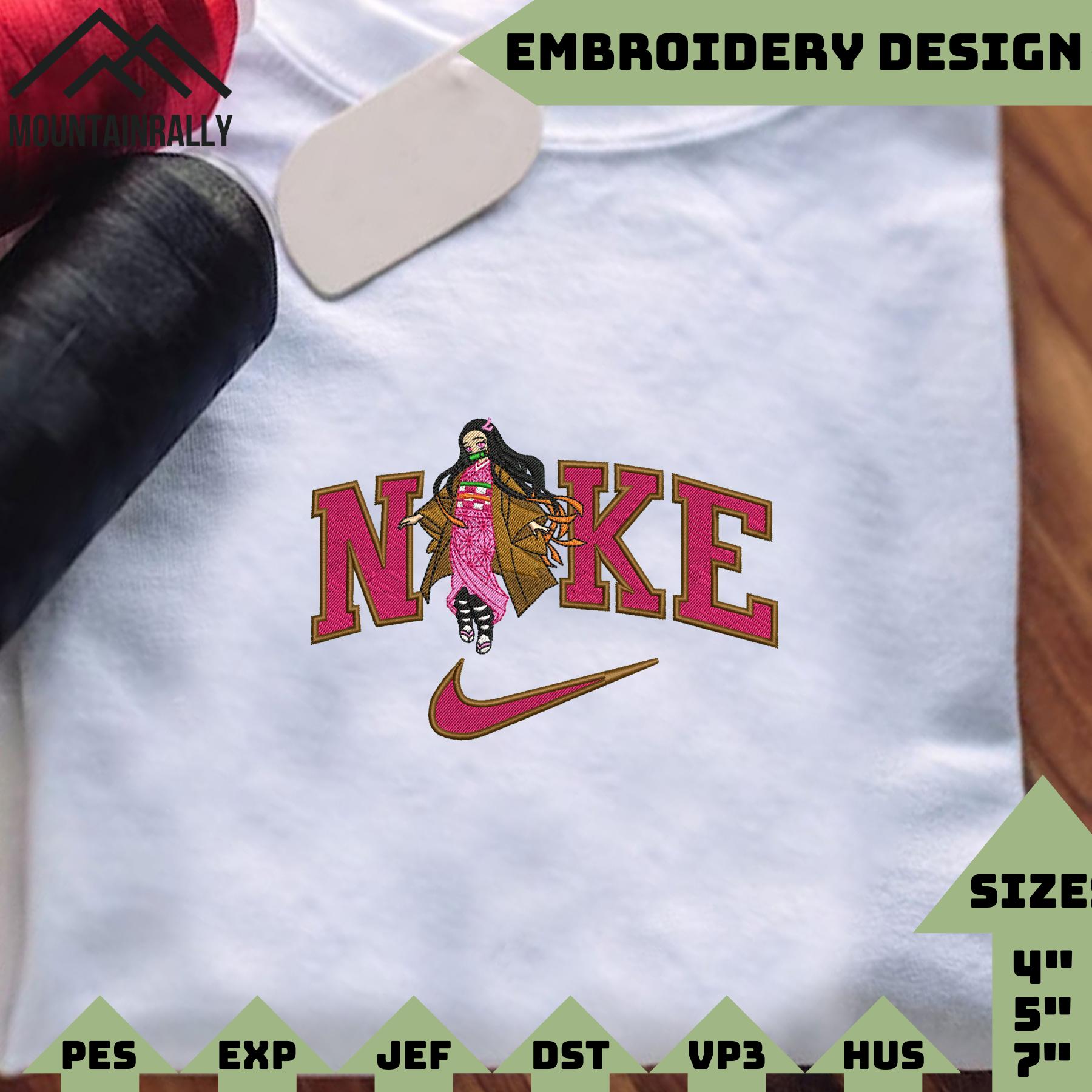 NIKE x Nezuko Demon Slayers Manga Embroidered Sweatshirt, Un | Inspire ...