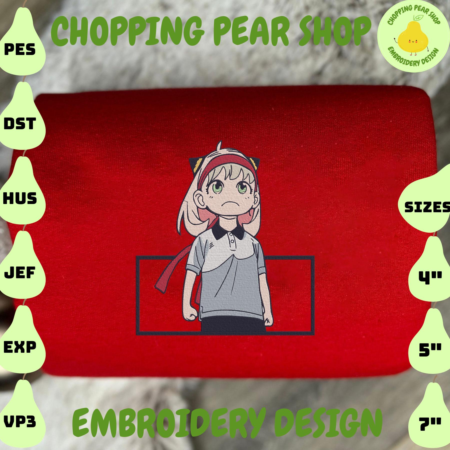 Cute Anime Girl Embroidery Designs, Inspired Anime Embroider - Inspire ...