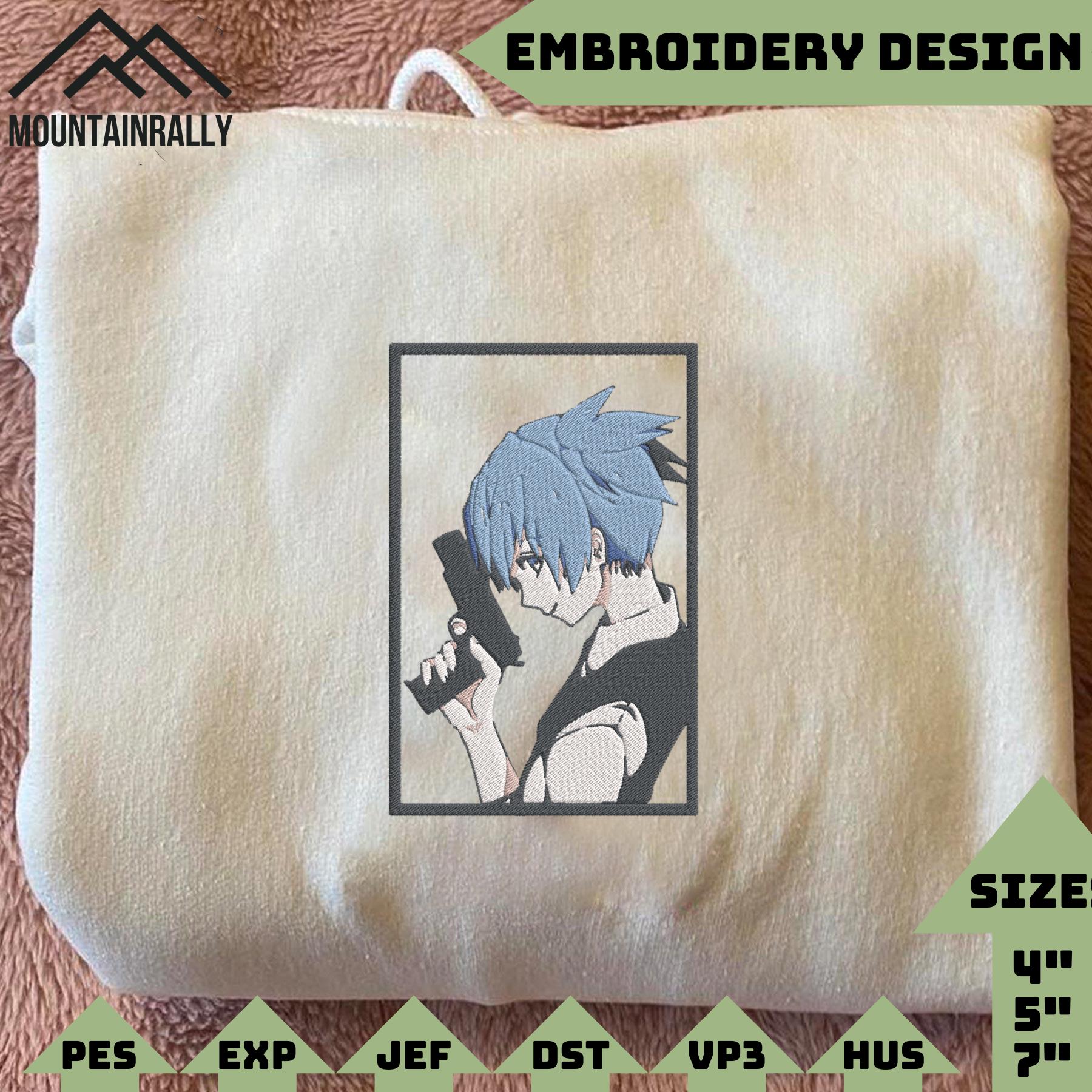 Cute Anime Girl Embroidery Designs, Inspired Anime Embroider - Inspire ...
