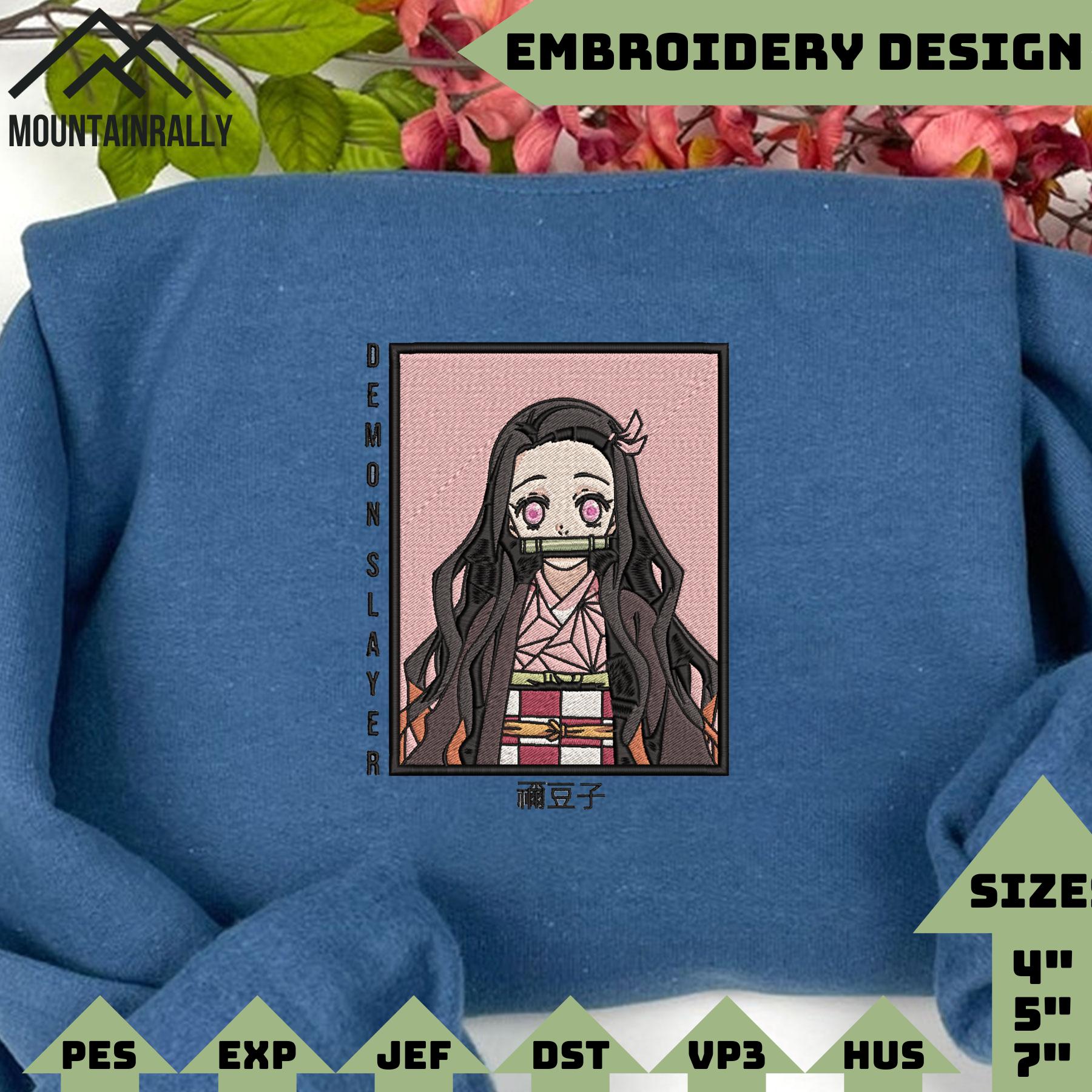 Anime Girl Embroidery Design File, Machine Embroidery Design | Inspire ...