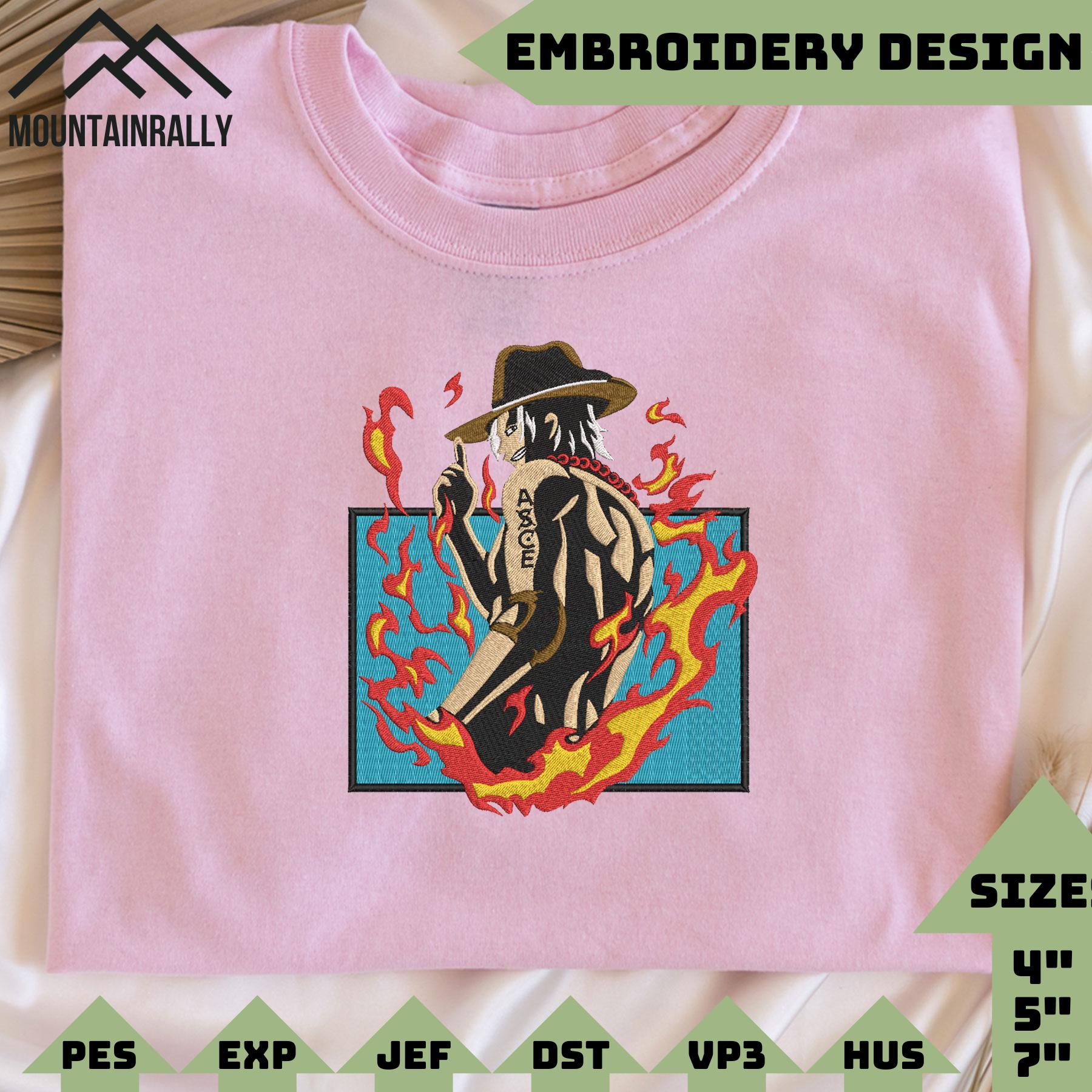 Anime Inspired Embroidery Designs, Anime Character Embroider - Inspire ...