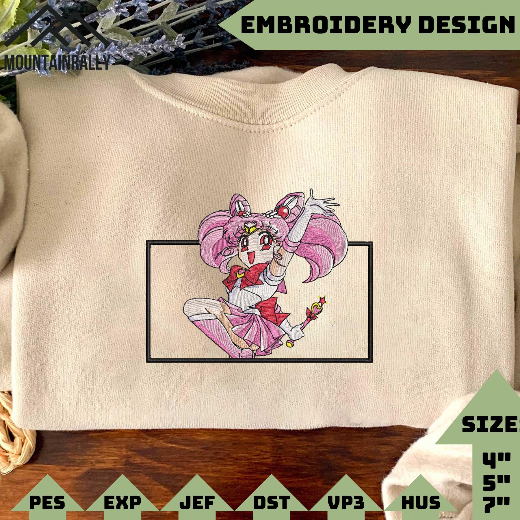 Cute Girl Anime Embroidery Designs, Inspired Anime Embroider - Inspire ...