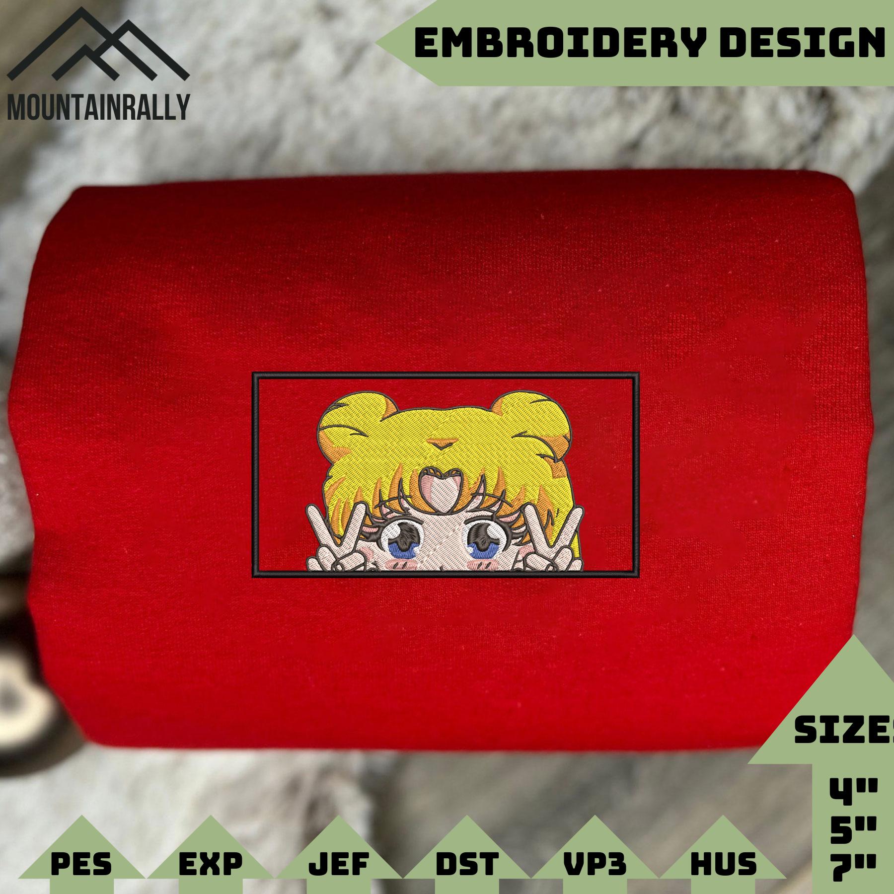 Cute Girl Anime Embroidery Designs, Inspired Anime Embroider | Inspire ...