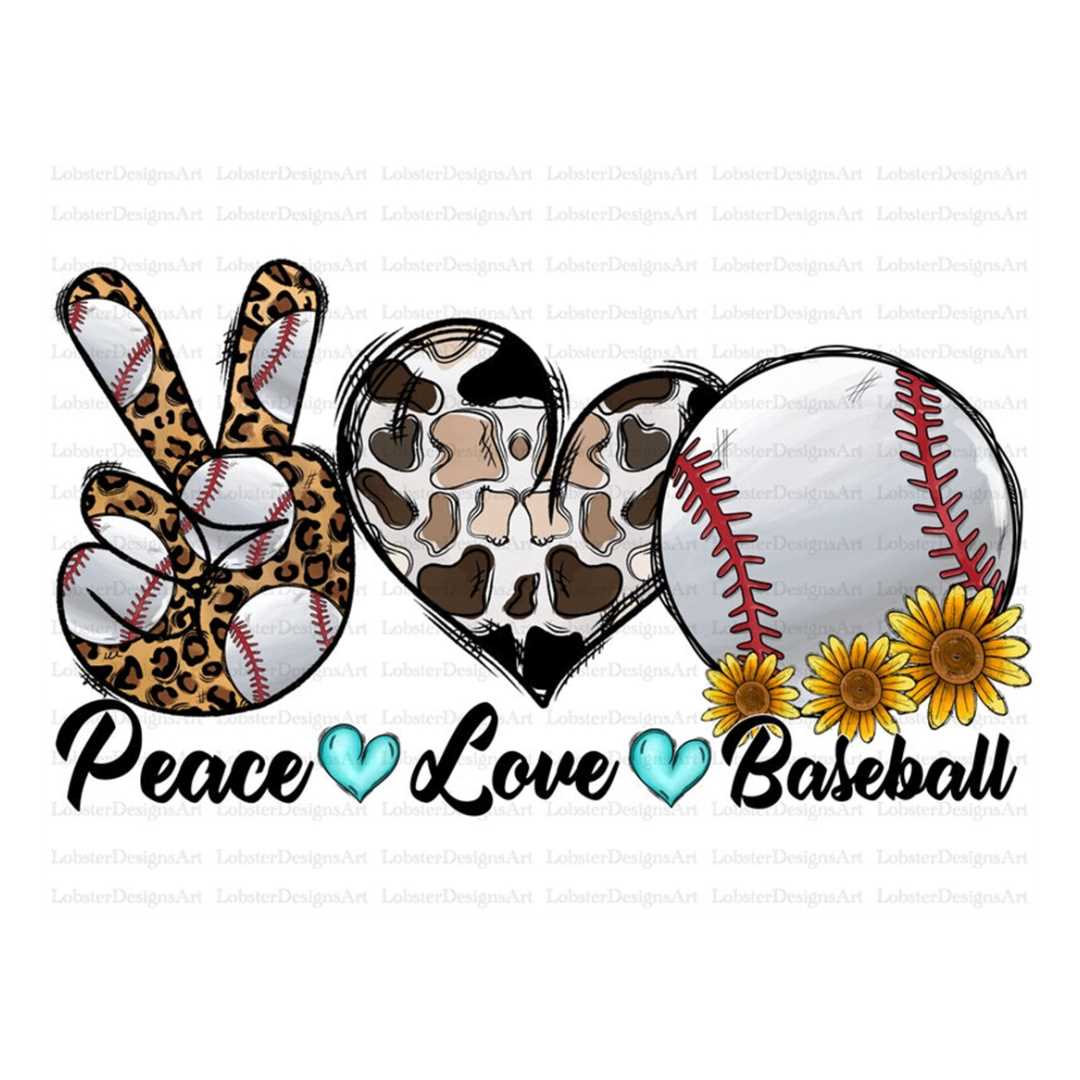 Peace love baseball png, Baseball Sublimation designs downlo - Inspire ...