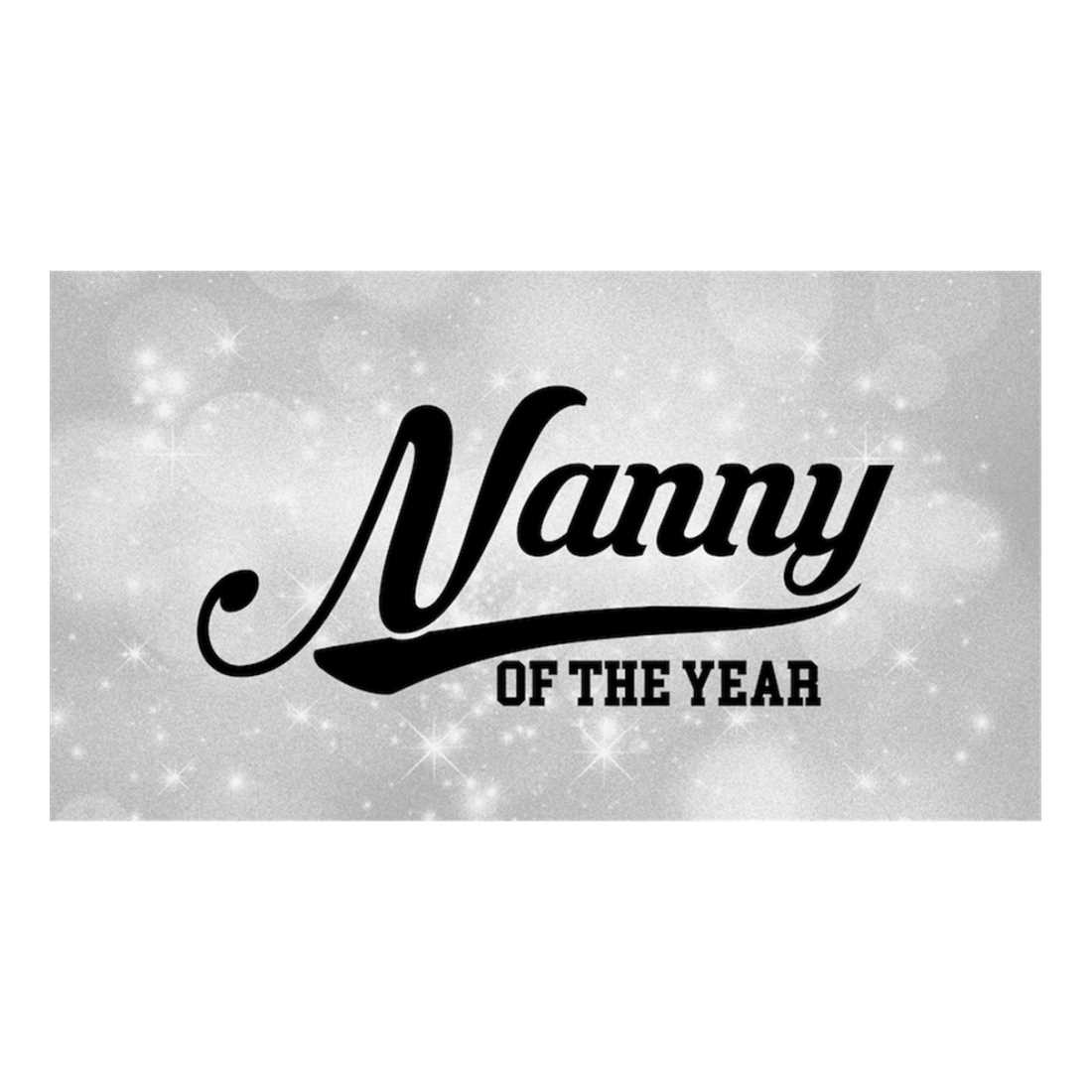 Family Clipart: Black Bold Baseball Style Swoosh Word 'Nanny | Inspire ...