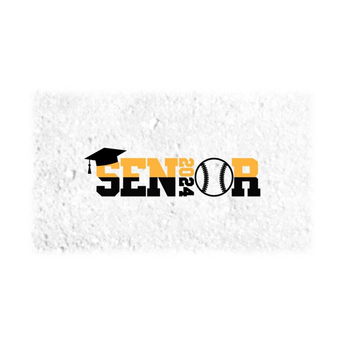 Sports Clipart: Black & Gold Word 'SENIOR' in Collegiate Sty | Inspire ...