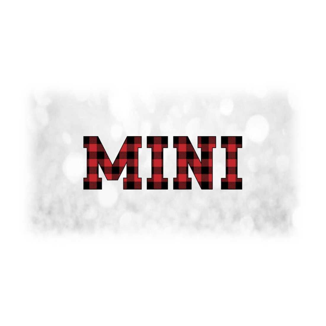 Family Clipart: Capitalized Block Word 'MINI' in Black Buffa | Inspire ...