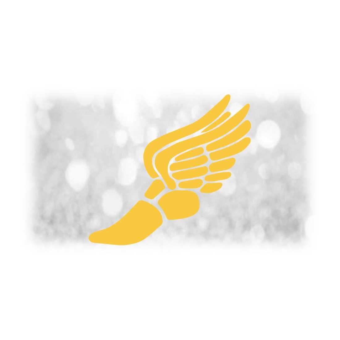 Sports Clipart: Yellow Winged Running Shoe from Mercury or H | Inspire ...