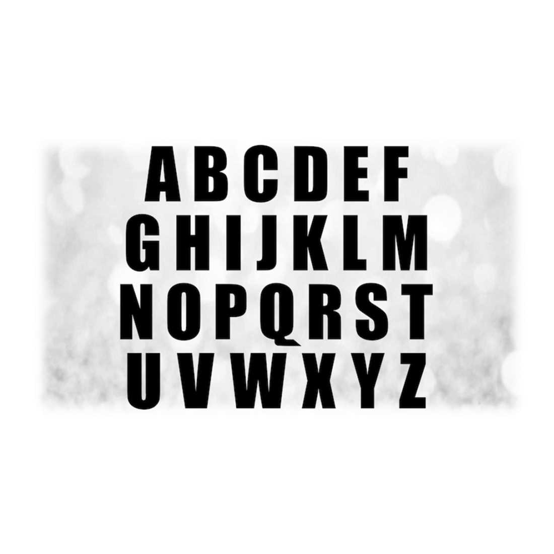 Word Clipart: Black Simple 'Meme' Alphabet Letter Templates - Inspire ...