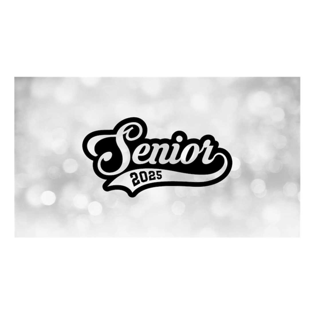 Education Clipart: Black Script Word 'Senior' with Baseball | Inspire ...