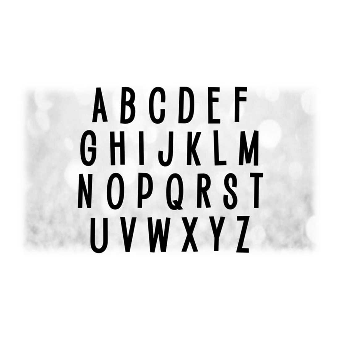 Word Clipart: Black Fun Skinny/Thin Alphabet Letter Template - Inspire ...